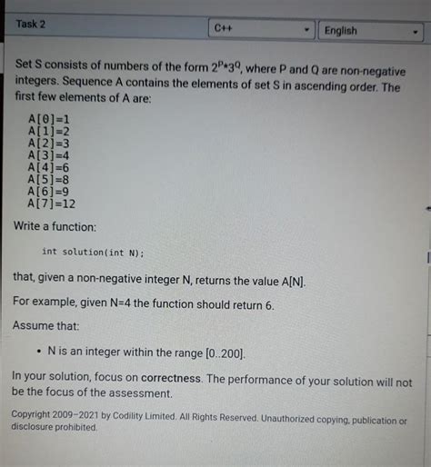 Solved Task C English Set S Consists Of Numbers Of The Chegg