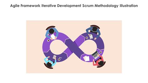 Agile Framework Iterative Development Scrum Methodology Illustration Ppt Example