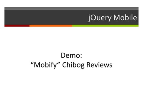 Building Mobile Web Apps Using Aspnet Mvc Html5 And Jquery Mobile
