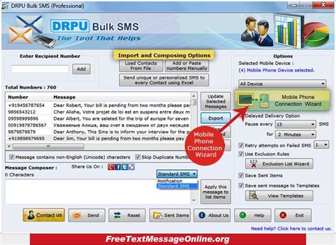 Screenshots Of Text Message Software Professional To Learn How To Send Group SMS