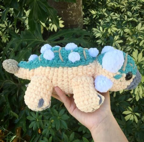 Pattern Only Bumpy Ankylosaurus Cute Crochet Plush Pattern Etsy