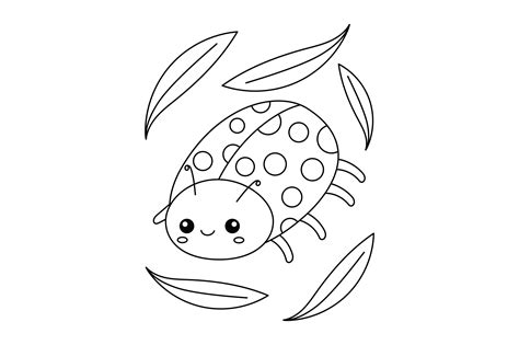Ladybug Coloring Template