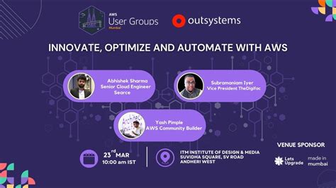Aws User Group Mumbai On Linkedin Aws Mumbai Cloud Innovation Automation