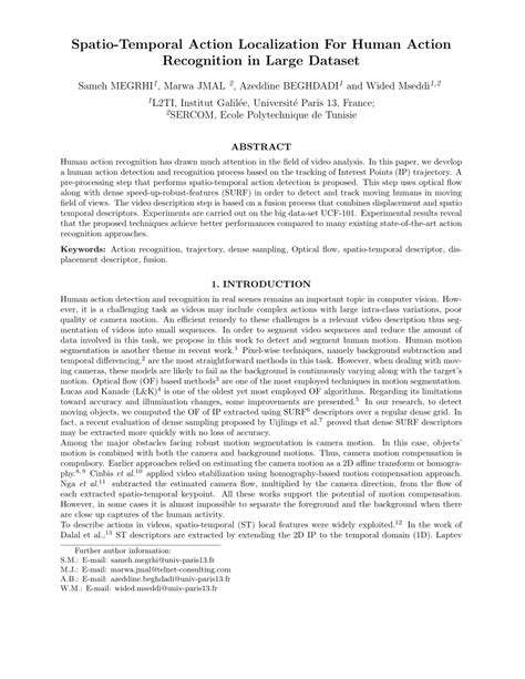 Pdf Spatio Temporal Action Localization For Human Action Recognition