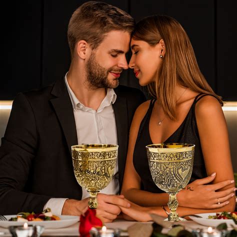 Vintage Brass Chalice And Medieval Style Goblets Perfect Drinkware For Aladean