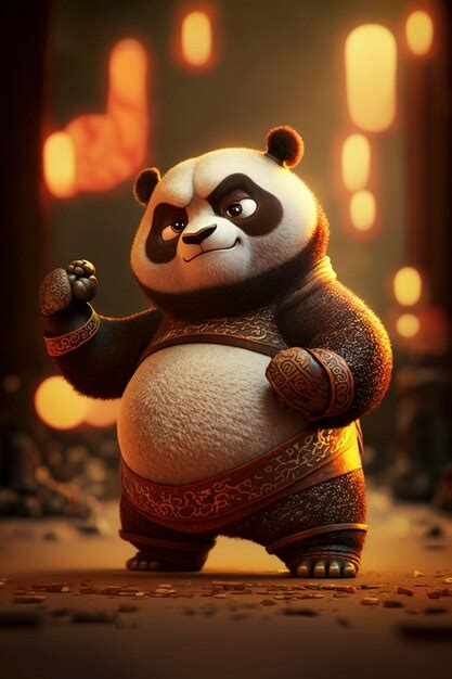 premium photo kung fu cute panda best ai generated images
