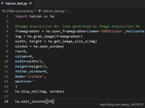 Halcon2011pythonusb相机取图使用步骤halcon学习usb镜头 Csdn博客