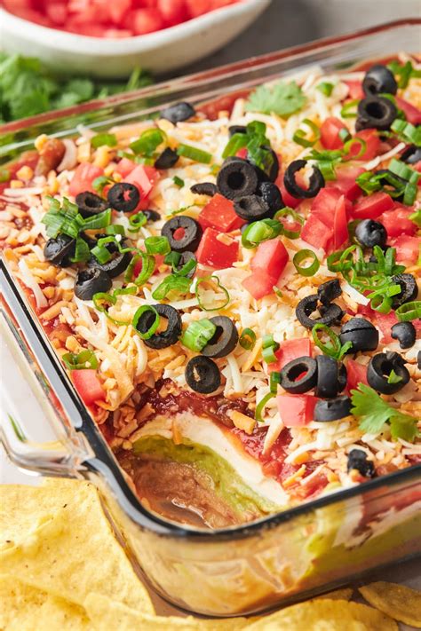 Layered Taco Dip Olive And Mango