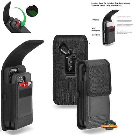 For Samsung Galaxy A35 5g Vertical Double Phone Cover Universal Nylon