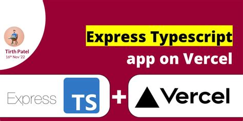deploy node api express typescript on vercel dev community