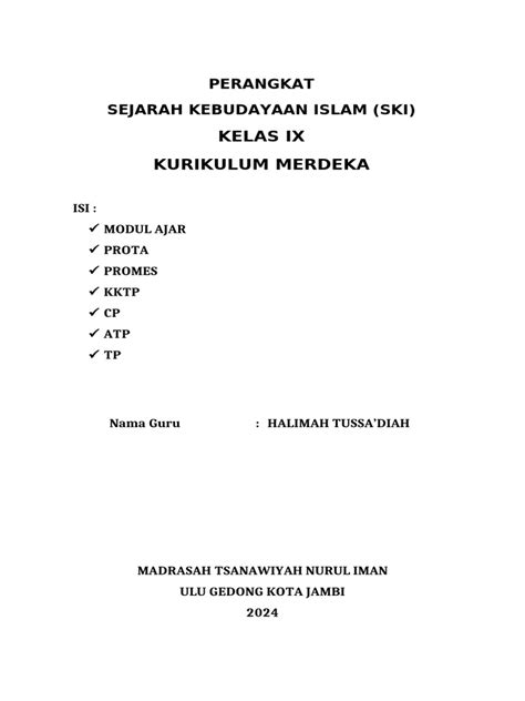 Cover Modul Ajar Pdf