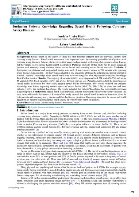 Sex After Myocardial Infarction Final Pptx Sex After Myocardial Infarction Final Pptx