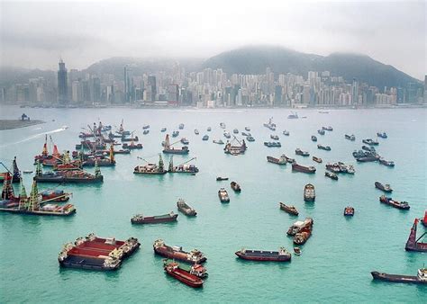 A View Of Hong Kong Harbor Through A Greeting Card By Xpacifica
