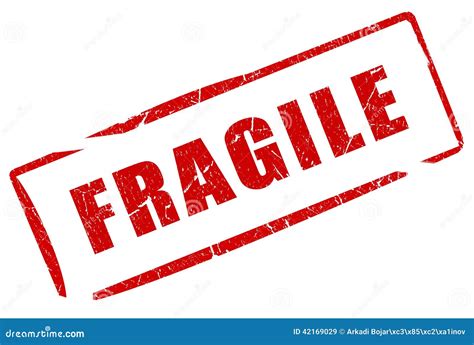 Fragile Stamp Cartoon Vector 9369777