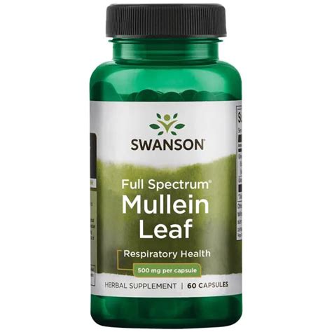 Full Spectrum Mullein Leaf Swanson Health Products Europe