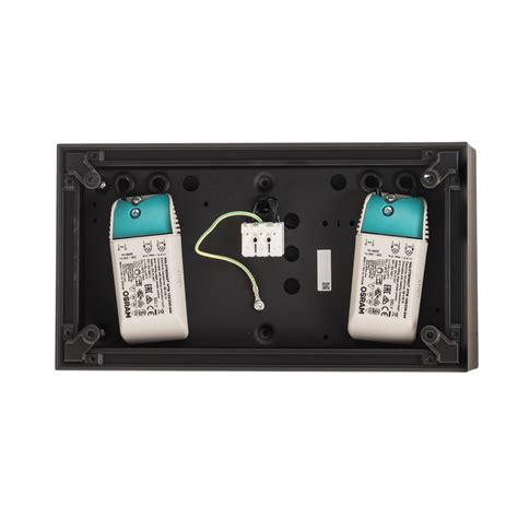 Flos Compass Box H135 2 Bulb Ceiling Light Black Uk