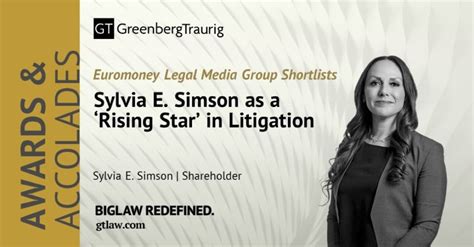 Thrilled To Be Nominated In Litigation And Congratulations To All Of My