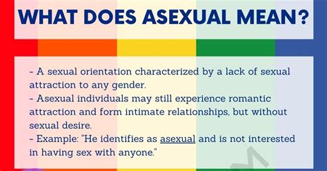 What Does The Term Asexual Mean • 7esl