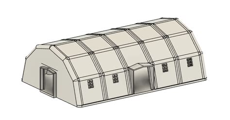 Tent 96m2 Model 1 100 By Médecins Sans Frontières Download Free Stl Model
