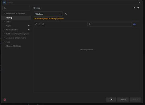 Nothing To Show In Keymap Settings Please Help Rintellijidea