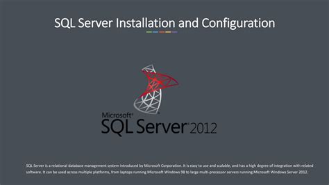 Pdf Sql Server Installation And Configuration Dokumen Tips