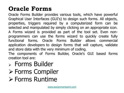 lecture on oracle forms ppt download