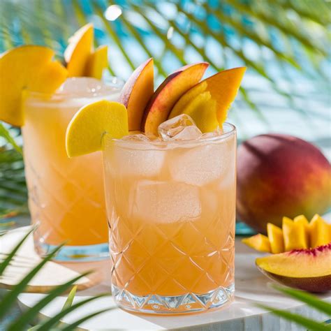 Peach Mango Kiss Cocktail Recipe A Refreshing Sip Of Tropical Bliss