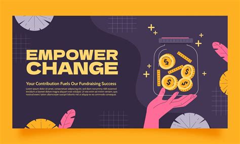 Plantilla De Facebook De Evento De Recaudación De Fondos Dibujada A Mano Vector Gratis