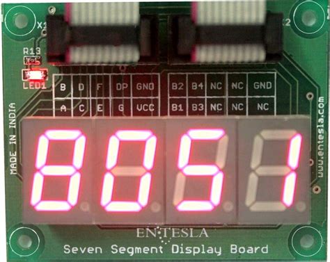 Rectangle LED Seven Segment Display For Informative At Piece In New Delhi