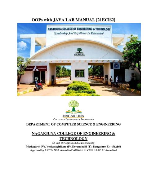 Oops With Java Lab Manual Oops With Java Lab Manual 21eci62