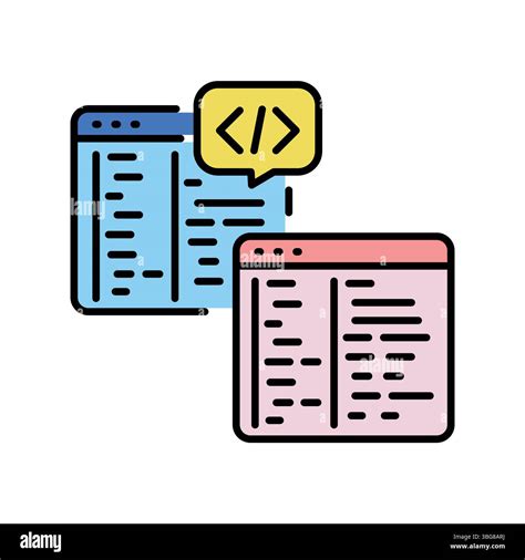 Automated Code Refactoring Color Flat Icon For Digital And Print Projects Minimal Clean Icons