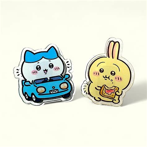 먼작귀 하치와레 우사기 아크릴 클립 2종 집게 콜리colley