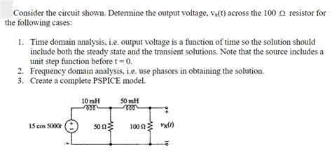 Solved Consider The Circuit Shown Determine The Output Chegg