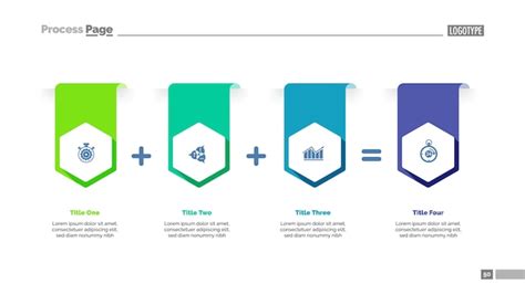 Premium Vector Three Items Sum Slide Template