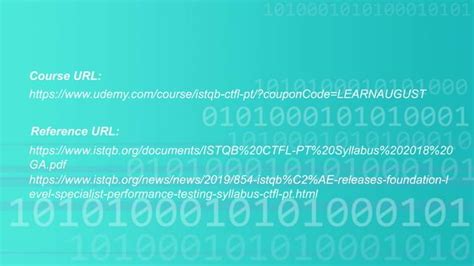 ISTQB CTFL Performance Testing Training PPT