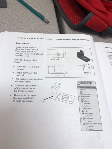Solved Introduction To SOLIDWORKS Part Modeling Engineering Chegg