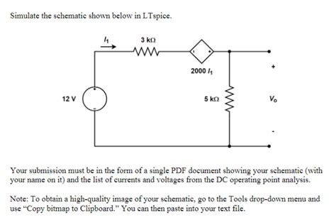 Solved Simulate The Schematic Shown Below In Ltspice Your
