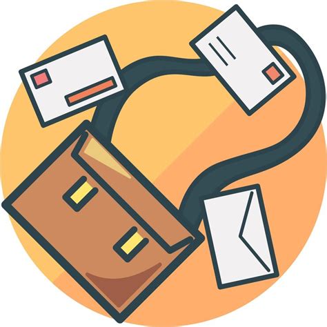 Mailbag For Carrying Letters Premium Vector