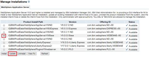 How To Install An Ibm Websphere Application Server Was V9 0 Fix Pack