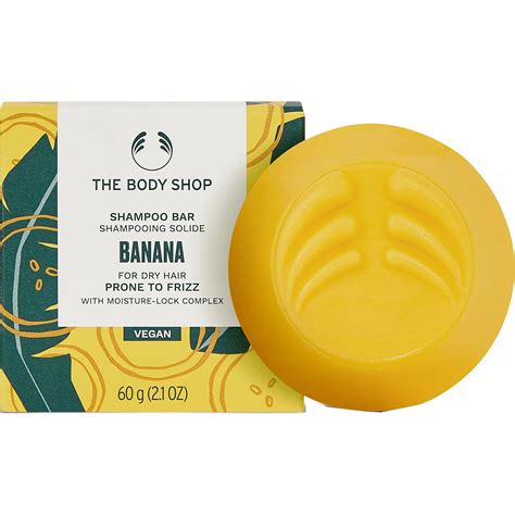 The Body Shop Solid Shampoo For Frizzy Hair Banana Shampoo Bar 60 G