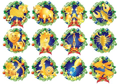 Muestras Del Zodiaco Ilustración Del Vector Ilustración De Acuario