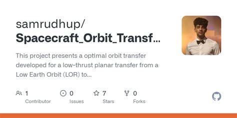 Github Samrudhup Spacecraft Orbit Transfer Indirect Shooting This Project Presents A Optimal