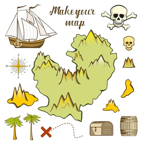 Premium Vector Make Your Map Of Island