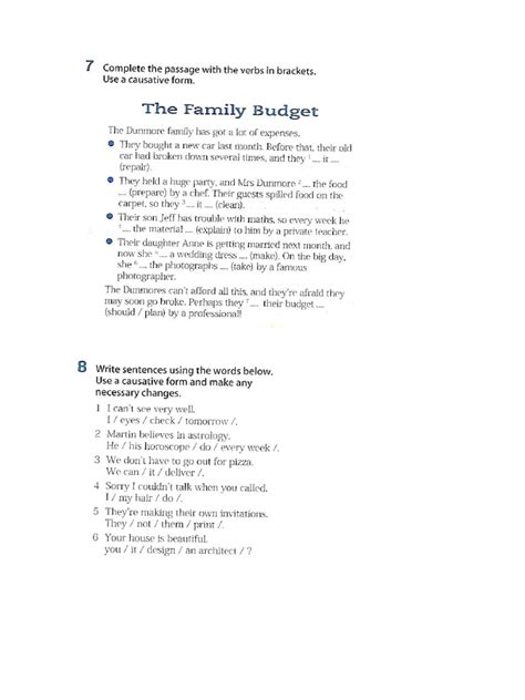 Unit 6 Causative Exercises Pdf