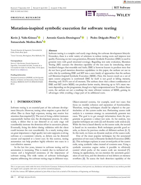 Mutation Inspired Symbolic Execution For Software Testing Researchback