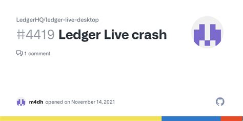 Ledger Live Crash · Issue 4419 · Ledgerhq Ledger Live Desktop · Github