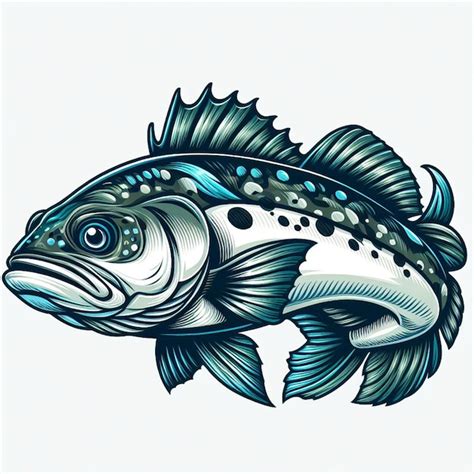 Premium Vector Cute Cod Fish Vector Cartoon Illustration