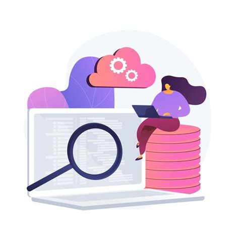 Free Vector Qa Tester Developmental Kit Analyzing Binary Code Close Inspection Coding