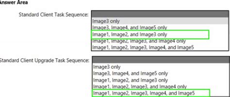 Which Images Can Be Used In The Standard Client Task Sequence And