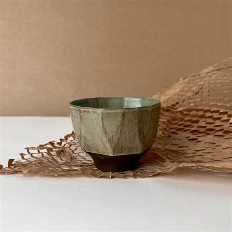 Navy Handleless Mug Etsy